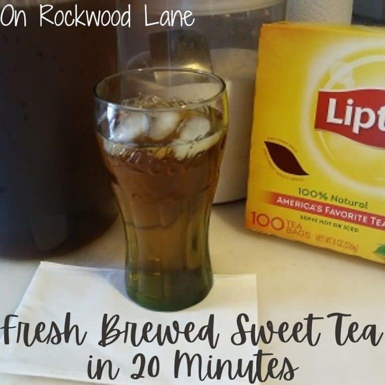 Fresh Brewed Sweet Tea in 20 Minutes