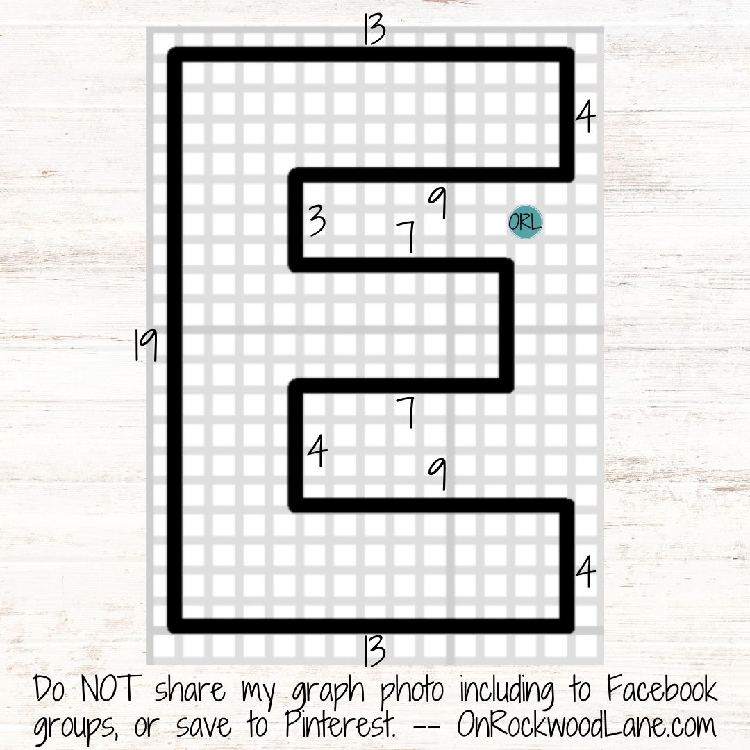 Easy Plastic Canvas Alphabet – Free Pattern