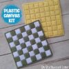 Free Plastic Canvas Checkerboard Coaster Pattern