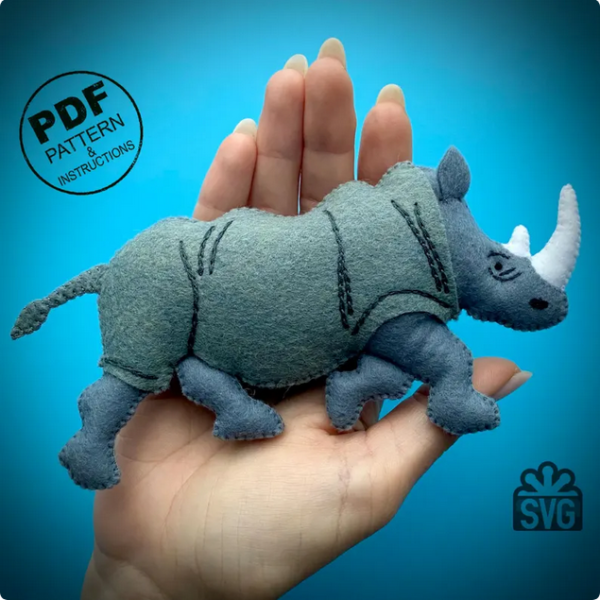 70 Cute DIY Rhino Crafts from Etsy