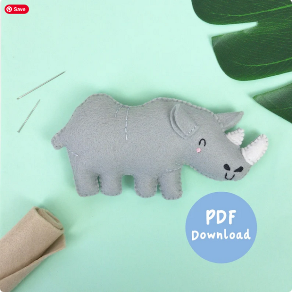 70 Cute DIY Rhino Crafts from Etsy